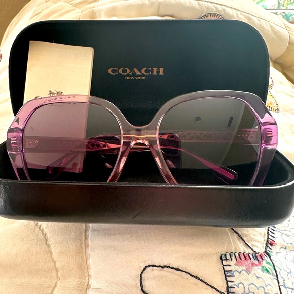 Coach | Accessories | Coach Chic Pink Sunglasses | Poshmark